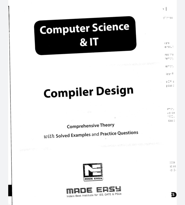 Compiler Design Comprehensive theory with solved examples and practice questions for GATE ...