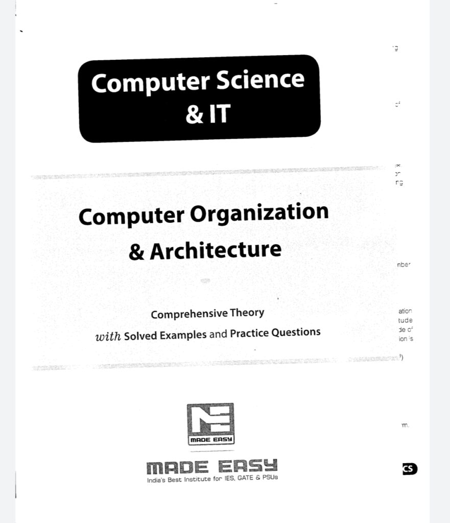 Computer Organisation and Architecture Comprehensive theory with Solved examples and practice ...