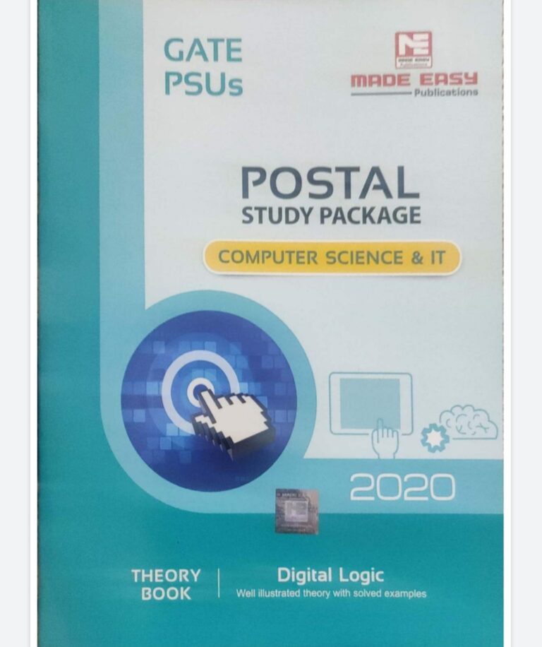 Digital Logic CS and IT well illustrated theory with Solved examples Theory Book for GATE ...