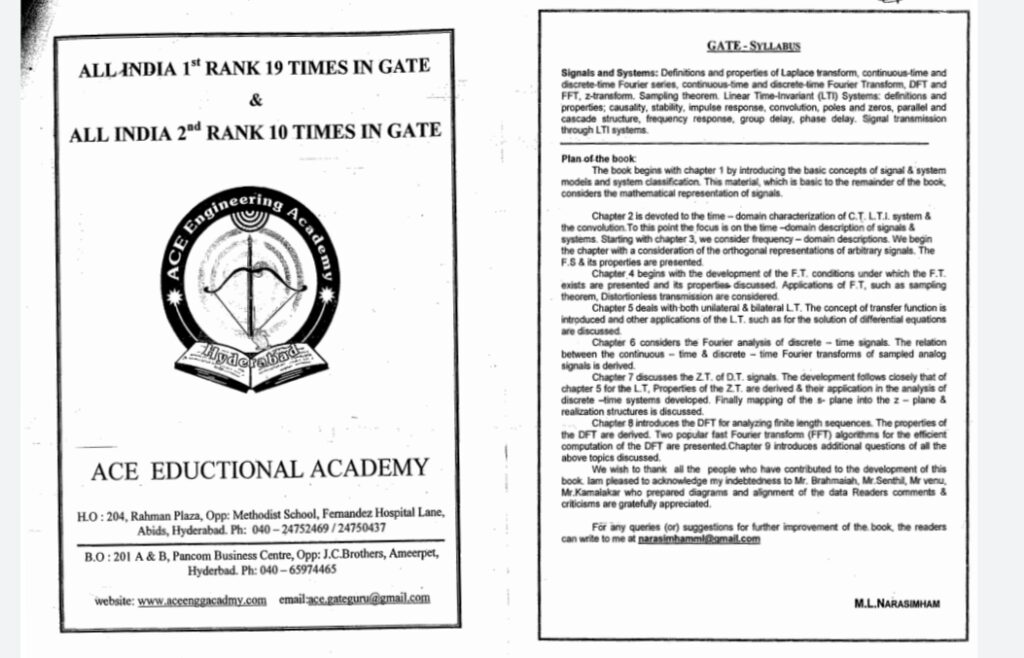 Signals and Systems GATE Notes for Electrical Engineering Students ...